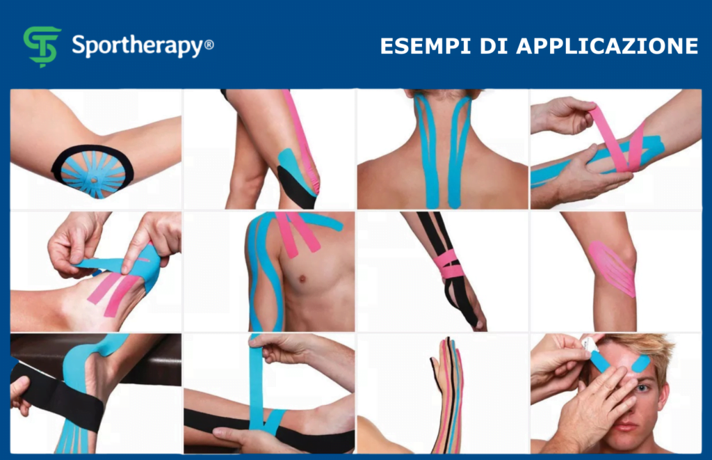 SPORTHERAPY Nastro kinesiologico per taping sportivo e professionale |DISPOSITIVO MEDICO ...